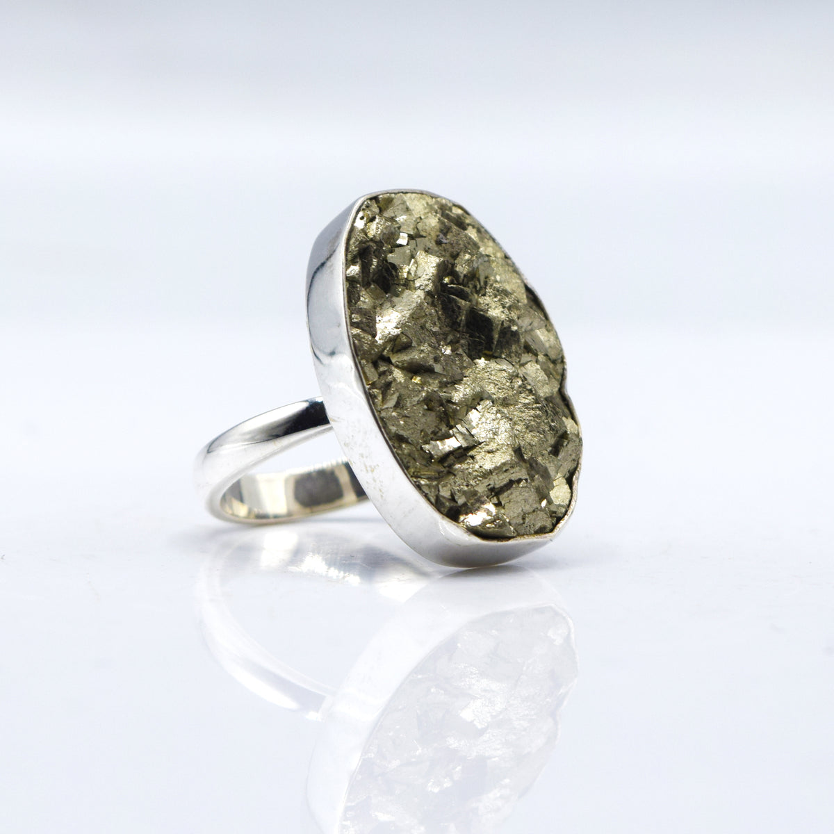 Pirite Ring 925 Silver – Two Feathers Brighton