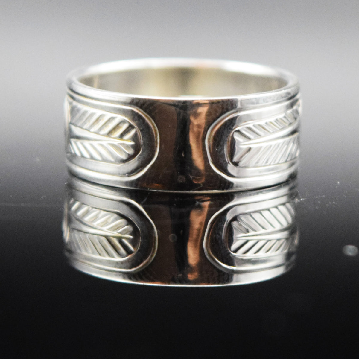 Eagle First Nation Ring – Two Feathers Brighton