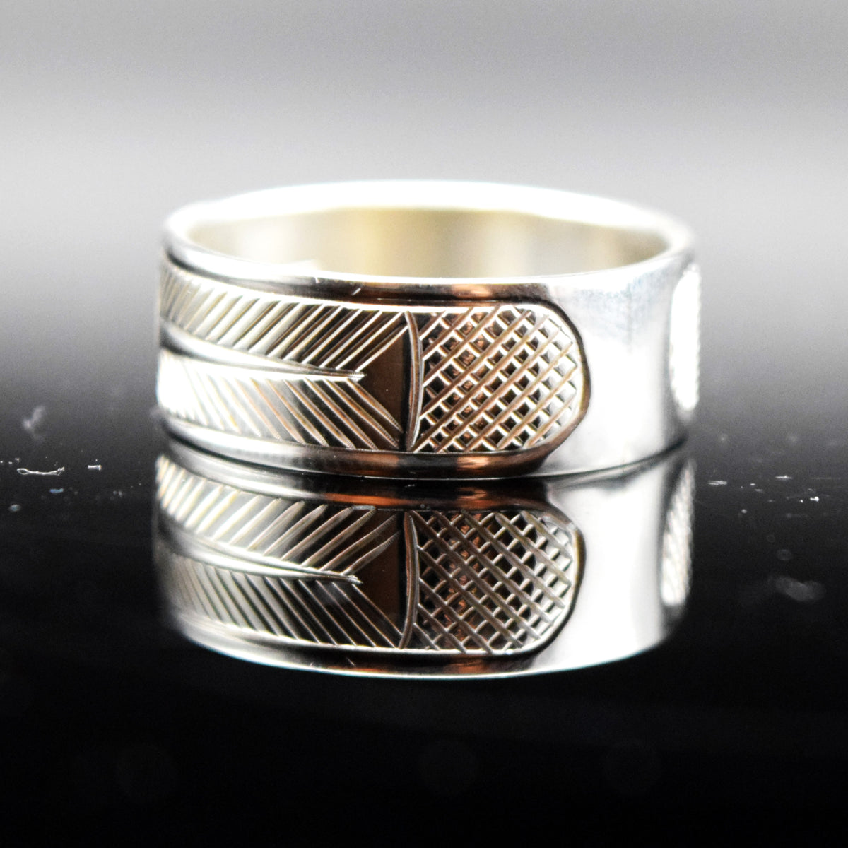 Moon First Nation Ring – Two Feathers Brighton