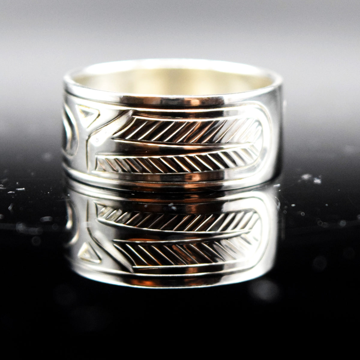Raven First Nation Ring – Two Feathers Brighton